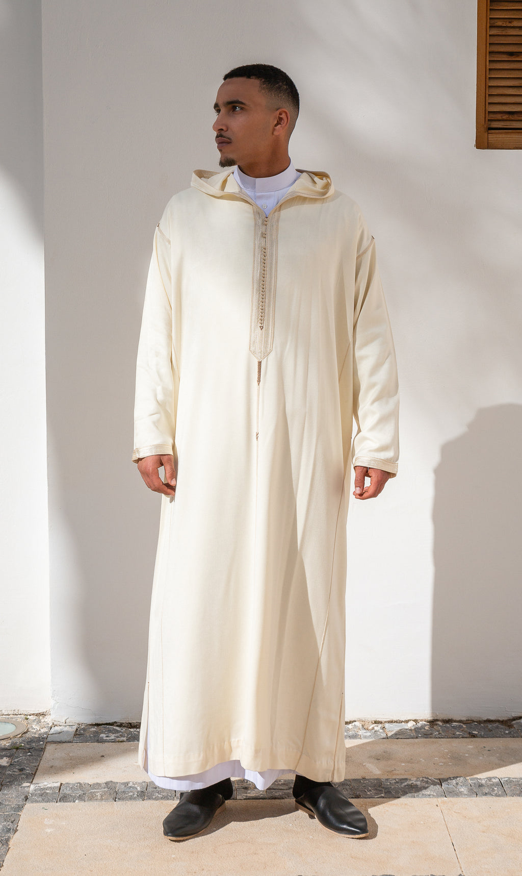 Marokkaanse Djellaba Heren - Cream – islamitischekleding.nl