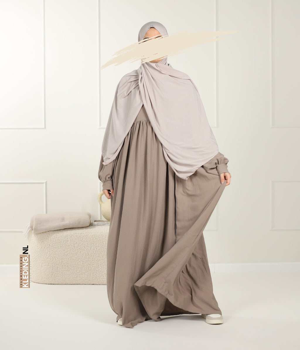 Jilbab Jazz Balloon Sleeve - Mink – islamitischekleding.nl