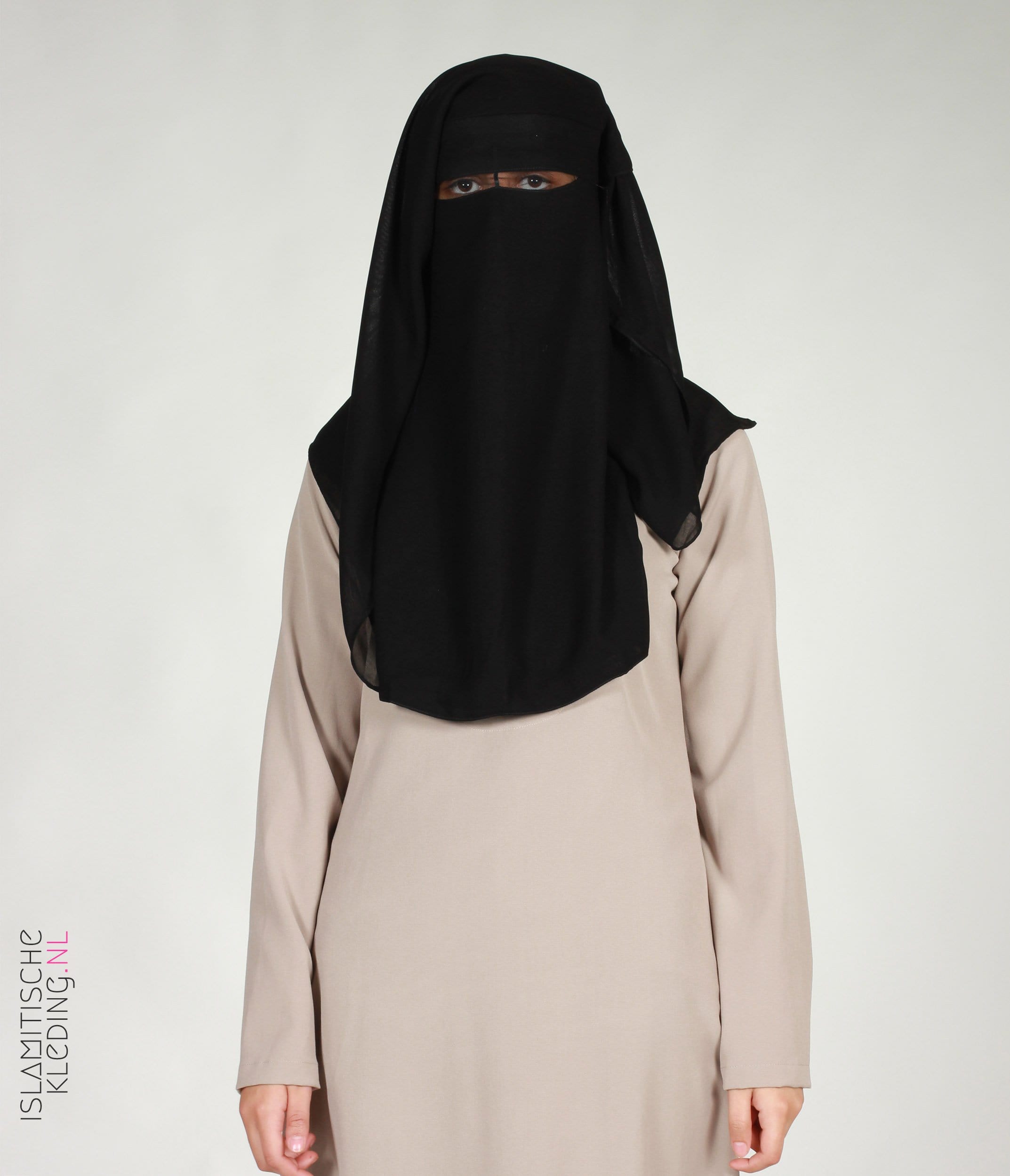 Saudi Niqab Black – islamitischekleding.nl